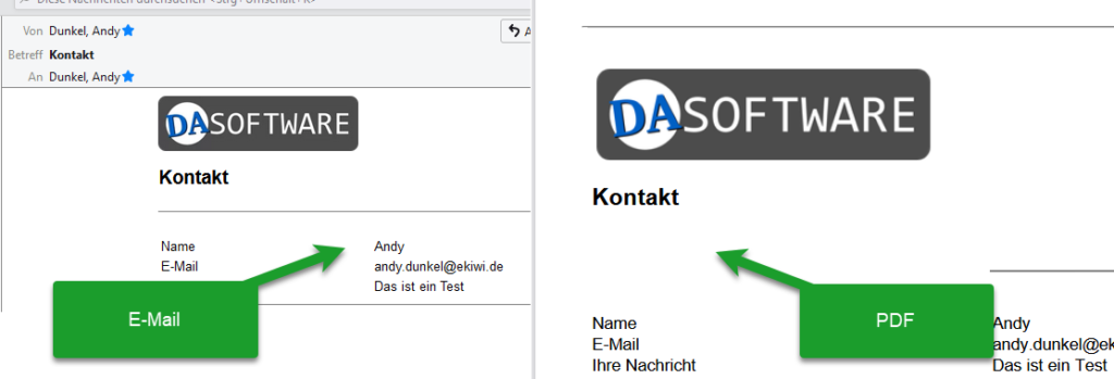 Formmail-Script: E-Mail mit Logo DA-Software